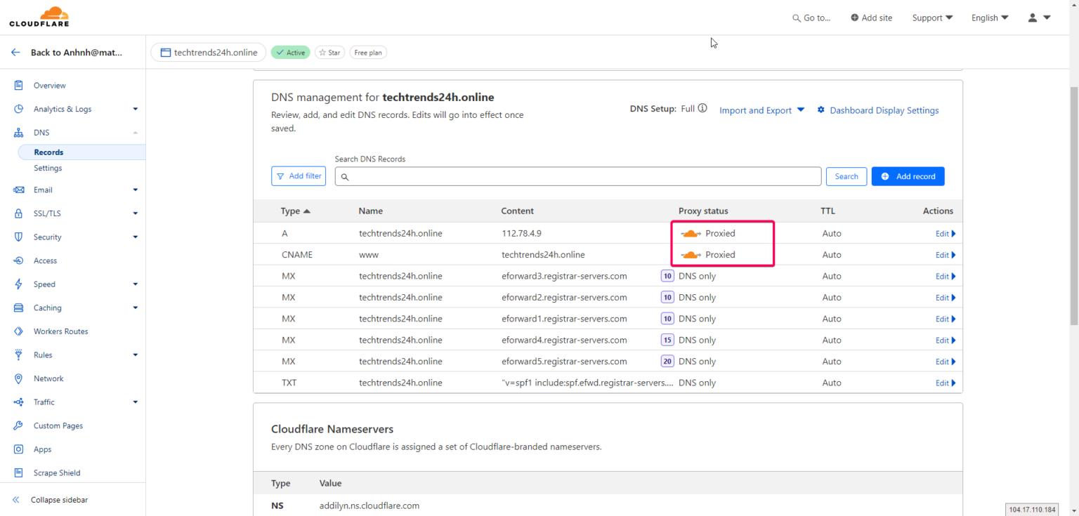 Hướng dẫn Tắt Proxy CloudFlare - Trung tâm hỗ trợ kỹ thuật | MATBAO.NET